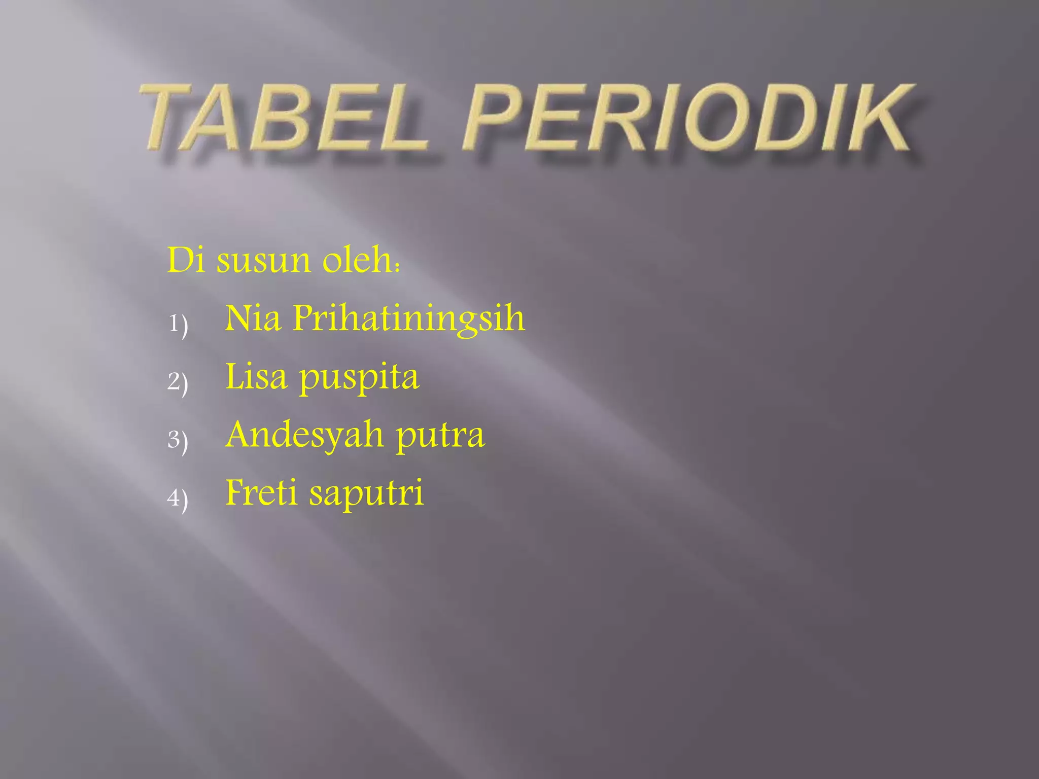 Tabel periodik | PPTX