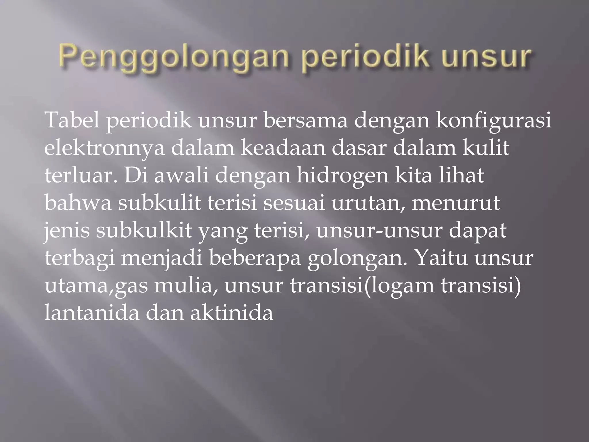 Tabel periodik | PPTX