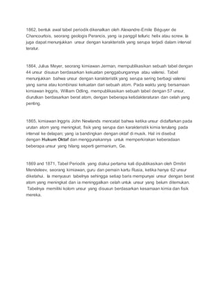 Tabel periodik modern | DOCX
