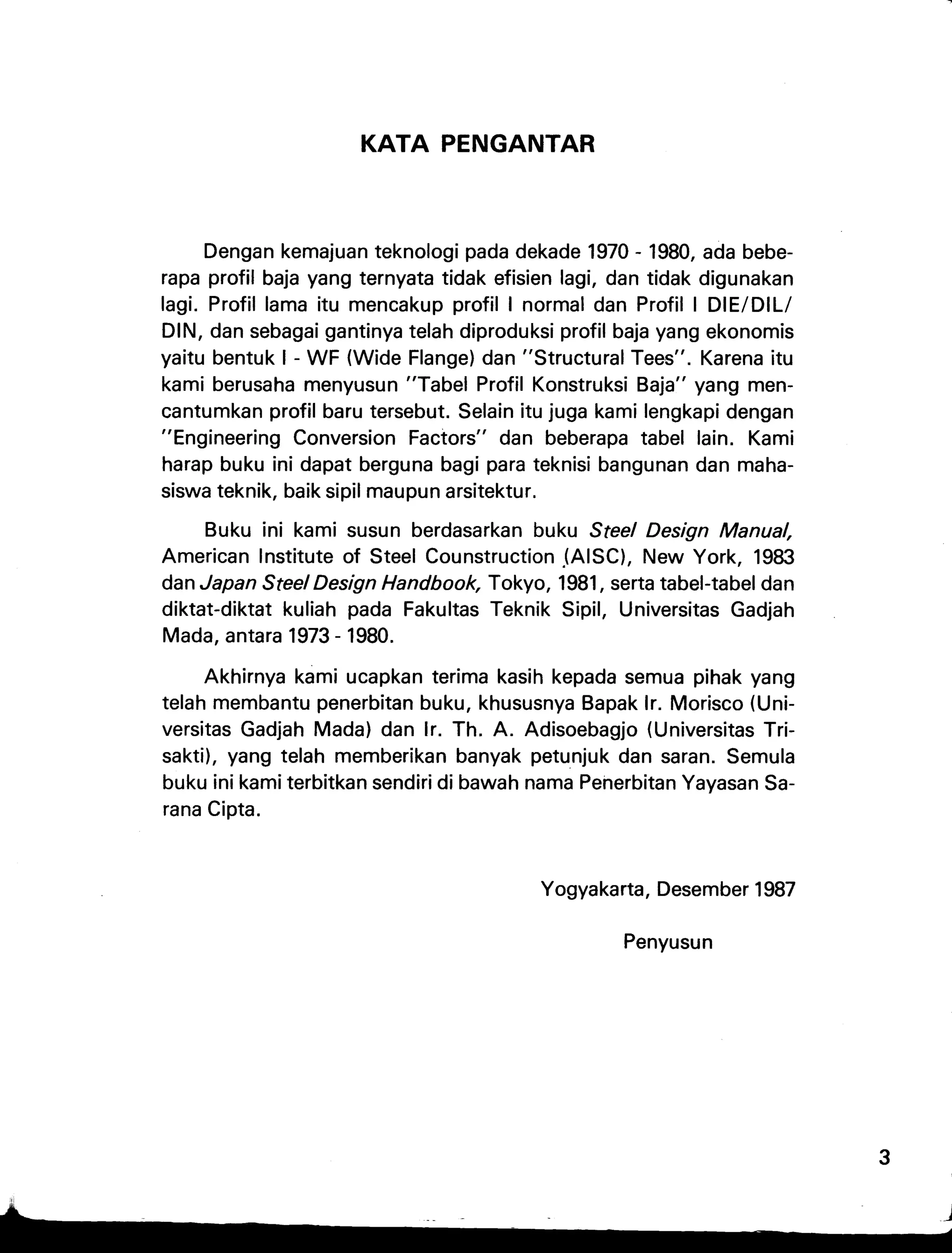 Tabel Profil Konstruksi Baja | PDF