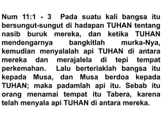 Taberah : Api Kasih dan Api Penghukuman | PPT