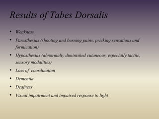 Tabes Dorsalis Final Project | PPTX