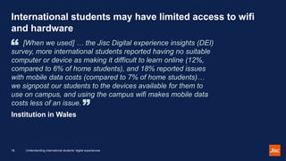 Understanding international students’ digital experiences | PPTX