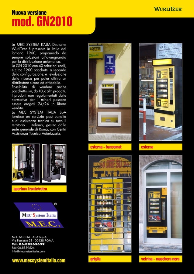 Distributori Automatici - Tab gn2010 | PDF