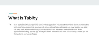 Tabiby presentation | PDF