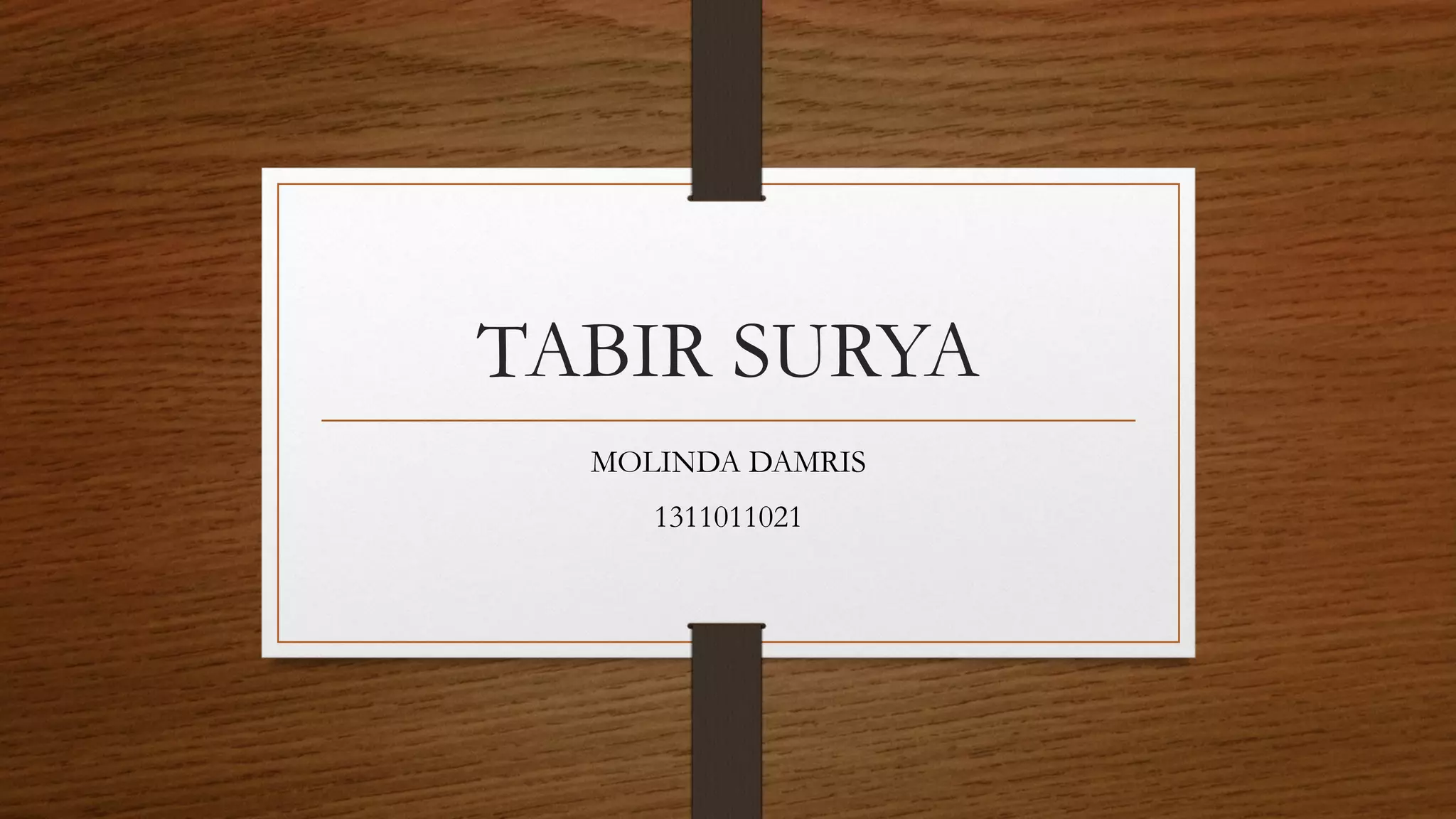 Tabir surya | PDF