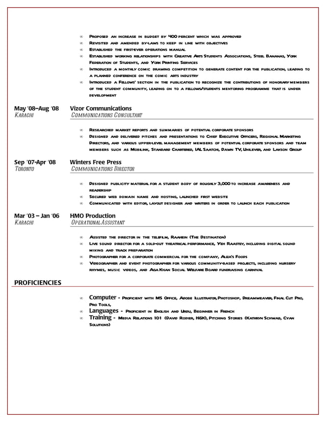 Tabish Bhimani's Resume | PDF