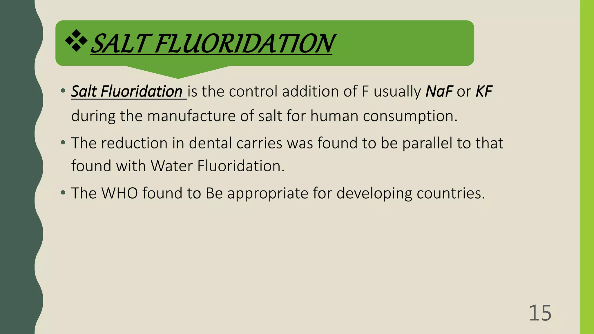classification of systemic and topical fluorides | PPTX
