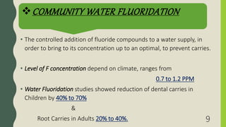 classification of systemic and topical fluorides | PPTX