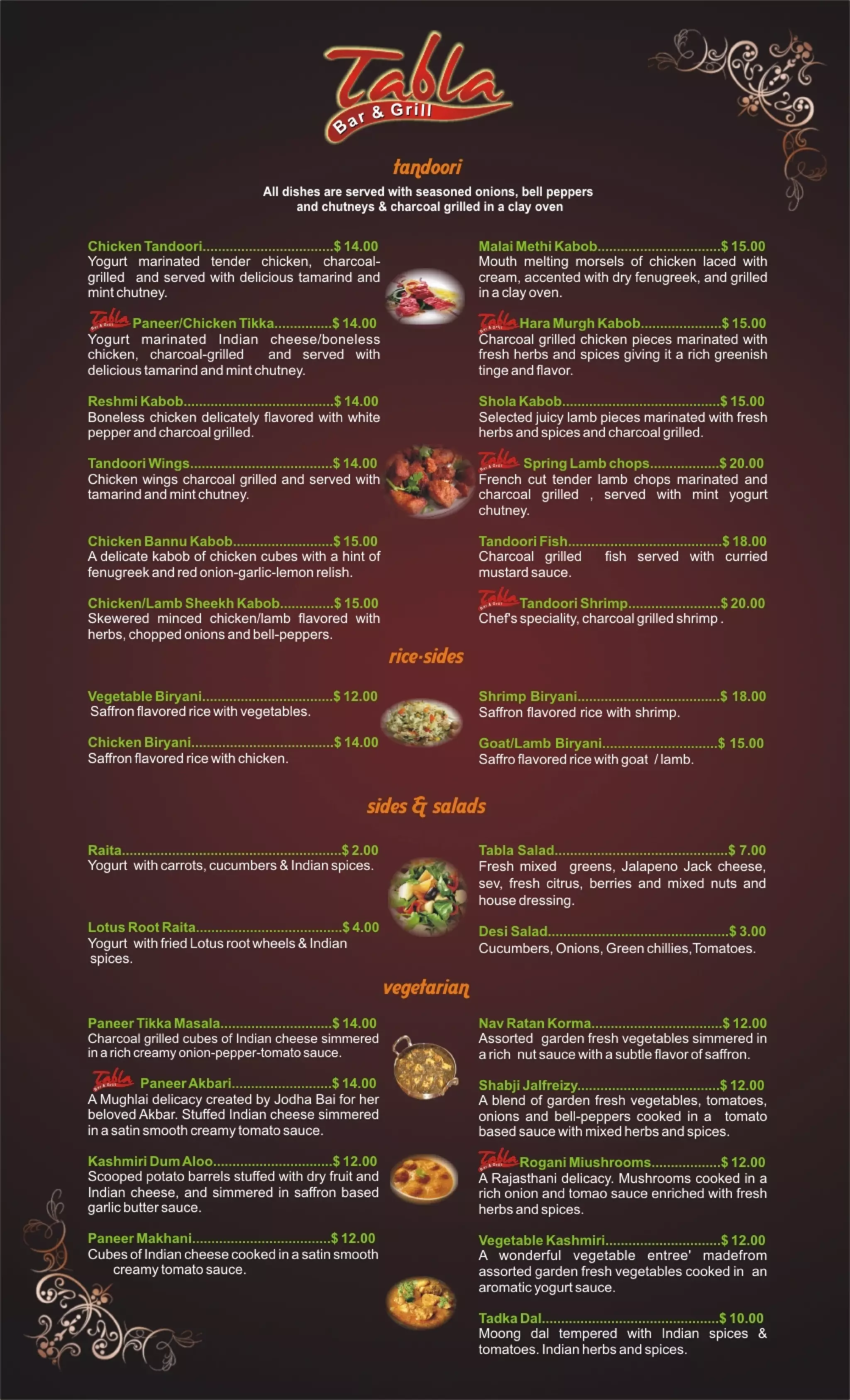 Tabla menu | PDF | Bars & Restaurants | Attractions