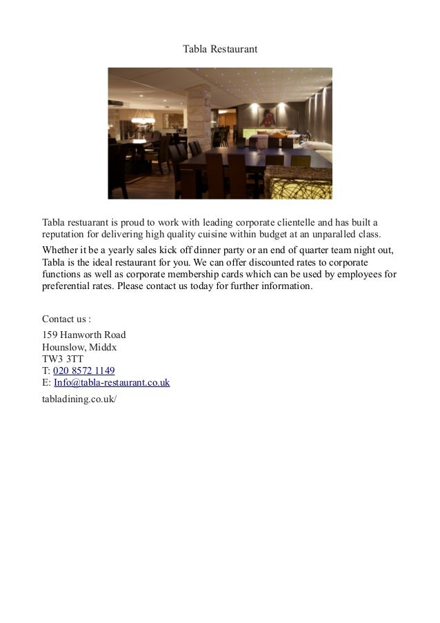 Tabla Restaurant Nj at Leah Crisp blog