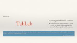 TabLab - A tablet based Lab for Schools | PDF
