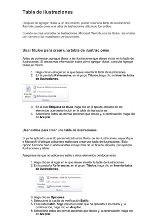 Tabla de ilustraciones | DOCX
