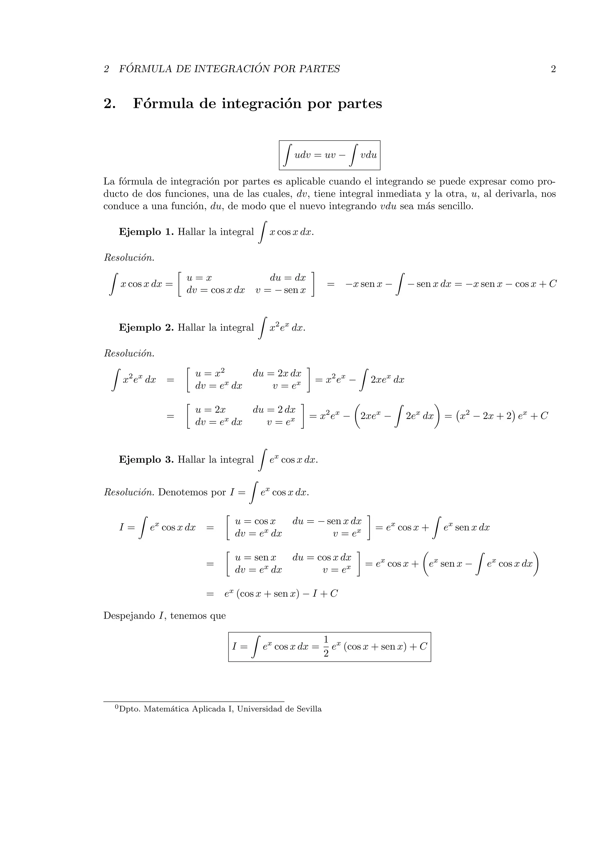 Tabla de integrales (integrales trigonometricas) | PDF