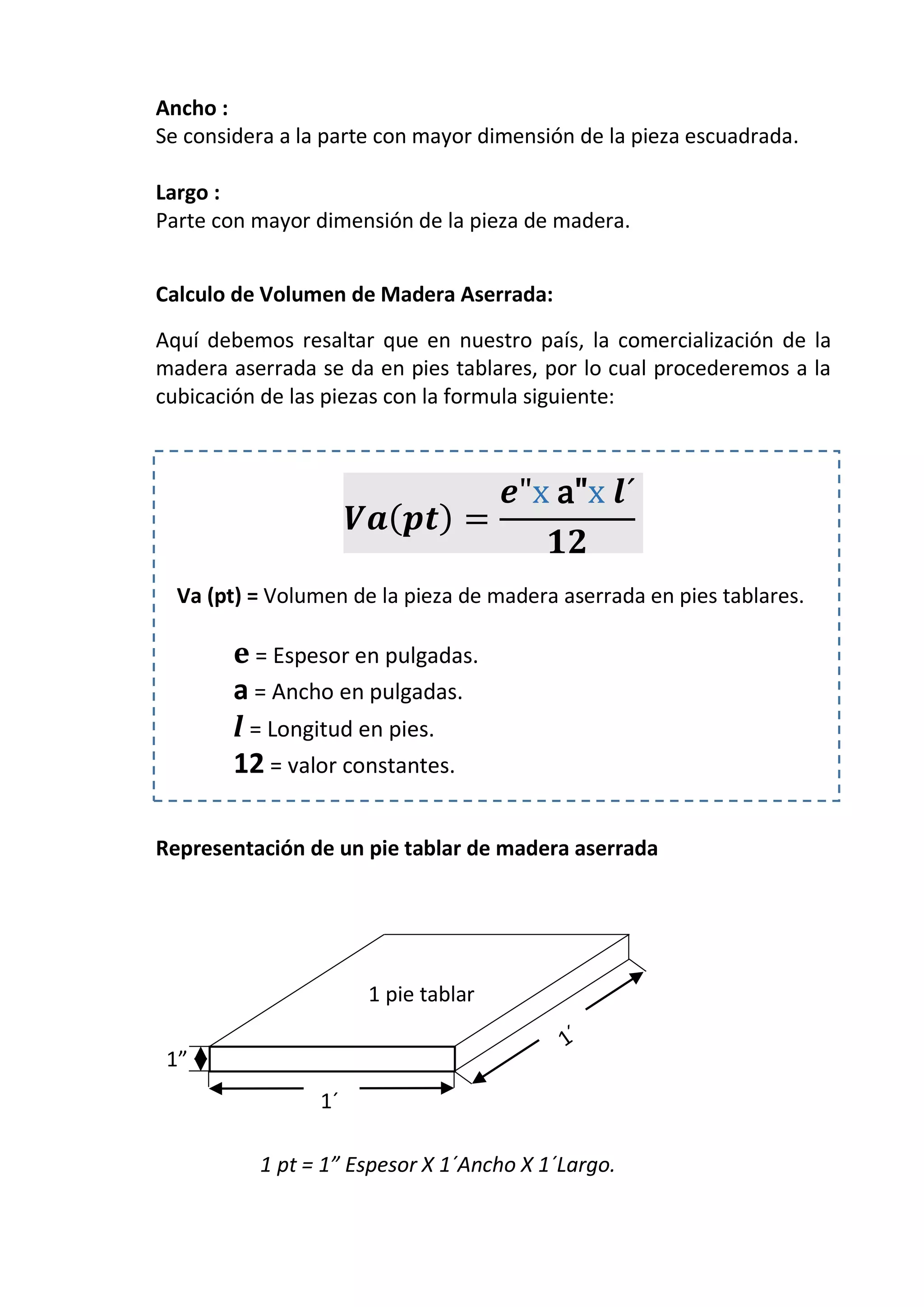 forestal, Tabla para cubicar madera, maderas, cubicación | PDF