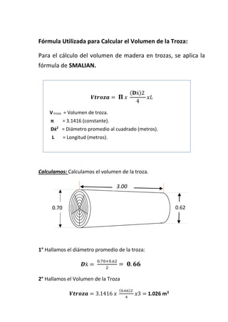 forestal, Tabla para cubicar madera, maderas, cubicación | PDF