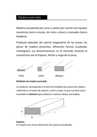 forestal, Tabla para cubicar madera, maderas, cubicación | PDF