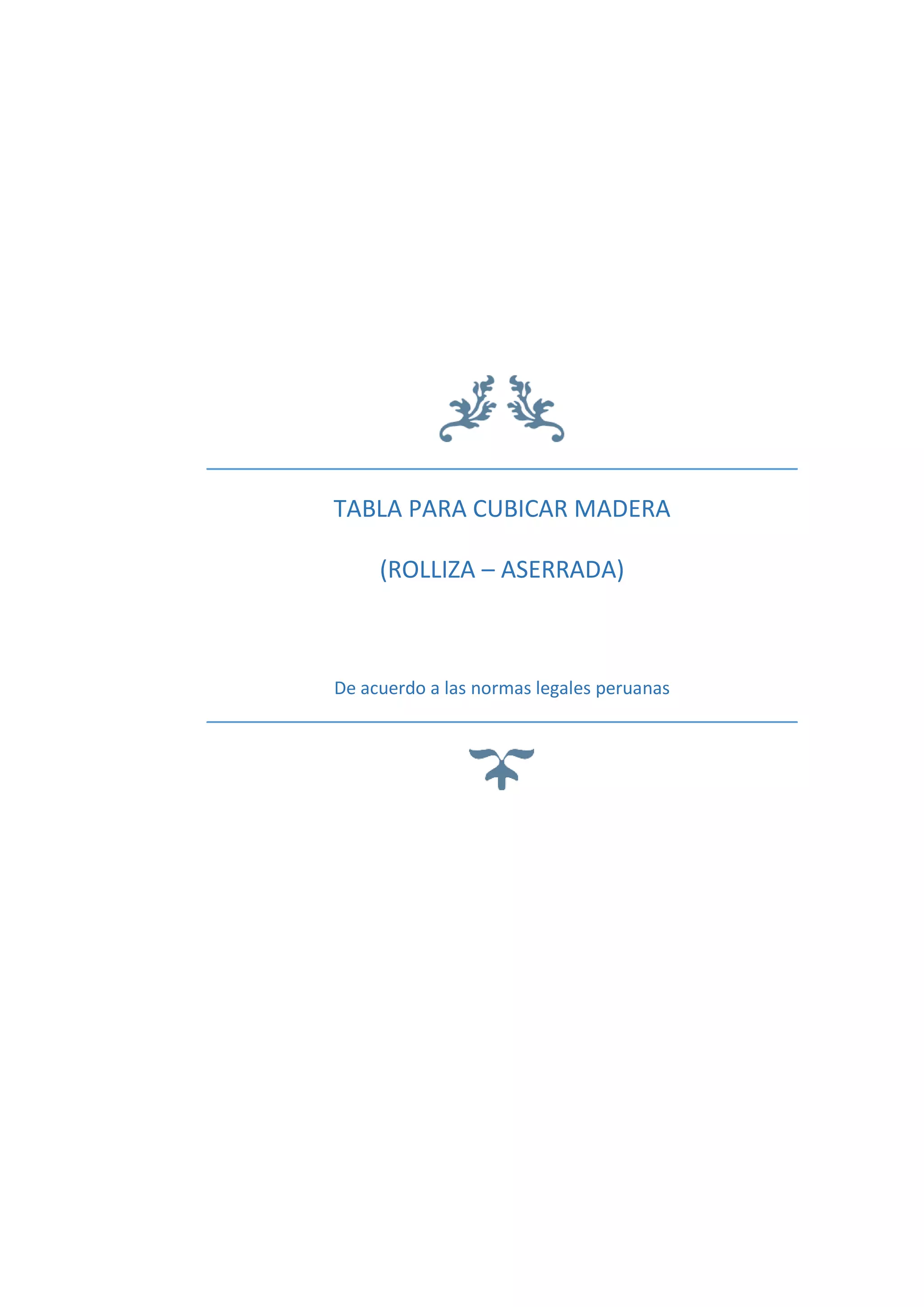 Tabla para cubica rmadera | PDF