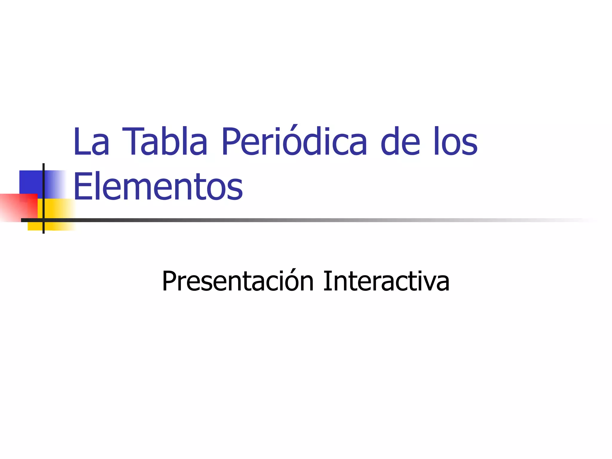 Tabla periódica | PPT