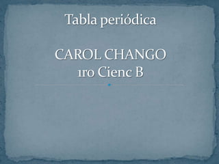 Tabla periodica | PPTX