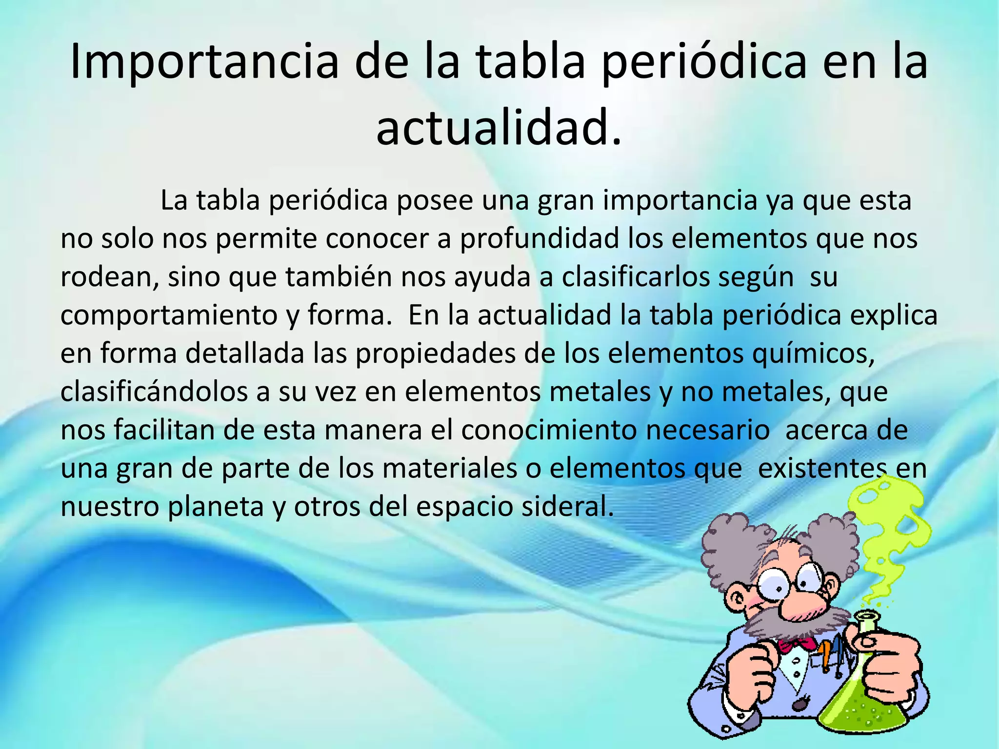 Tabla periodica | PPTX | Physics | Science