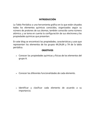 Tabla Periódica | DOCX