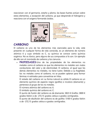 Tabla Periódica | DOCX