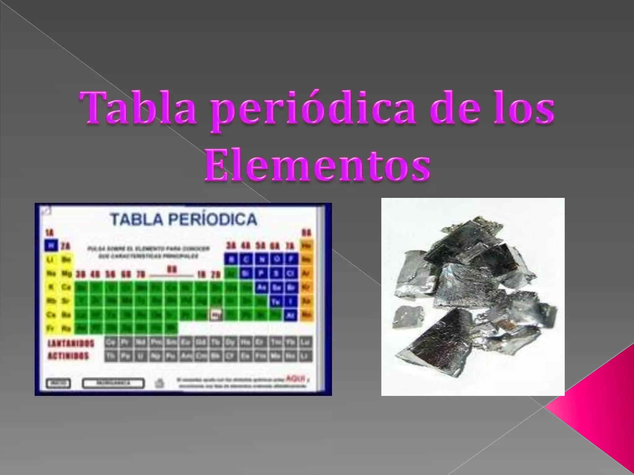 Tabla periodica de diapositivas | PPTX