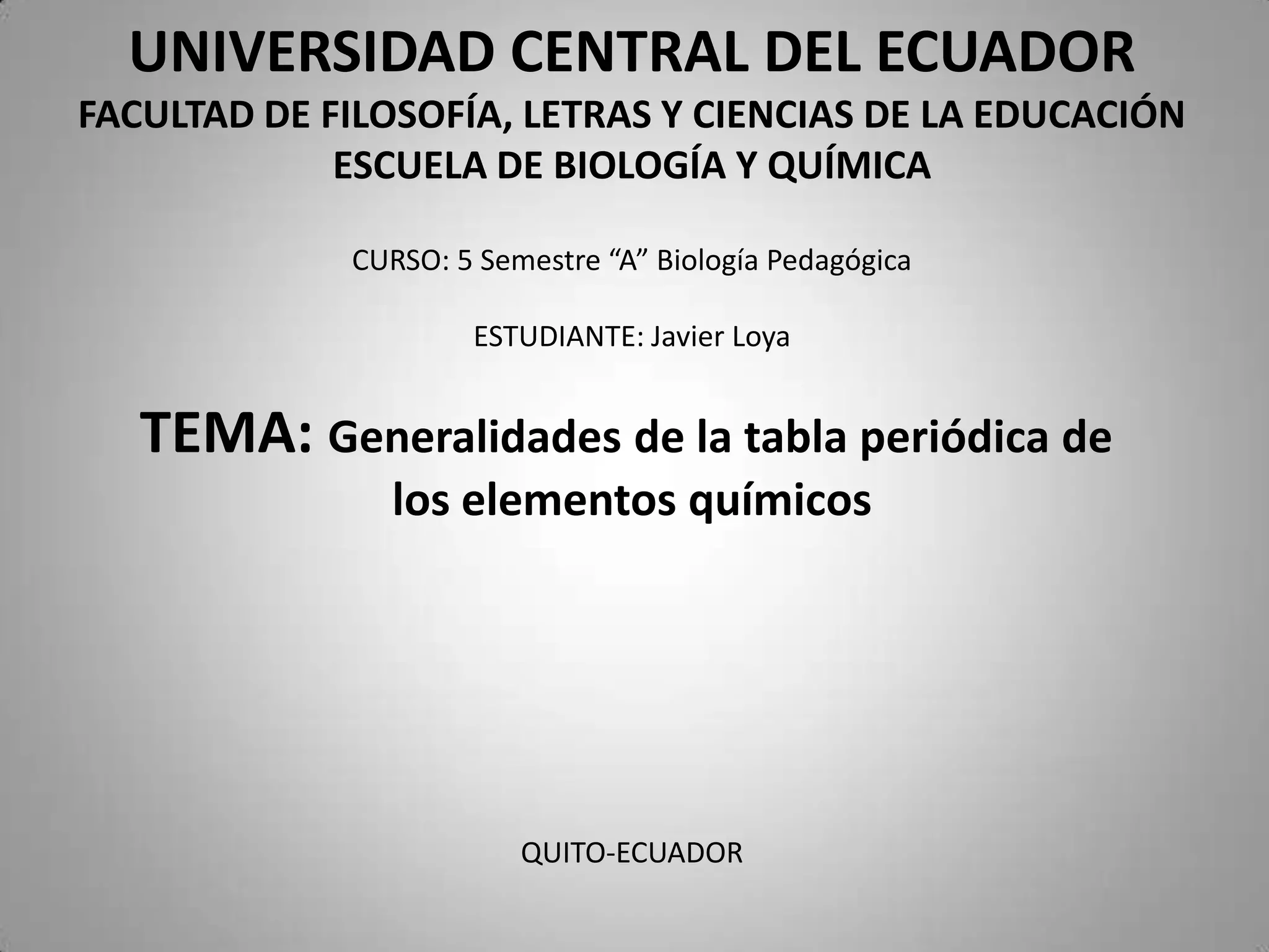 Tabla periodica didactica | PPTX