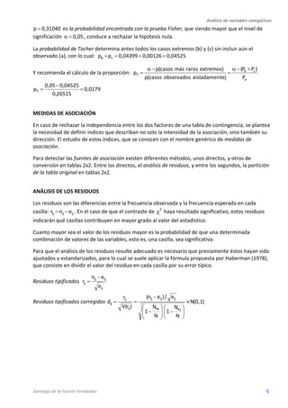 Tablas contingencia | PDF