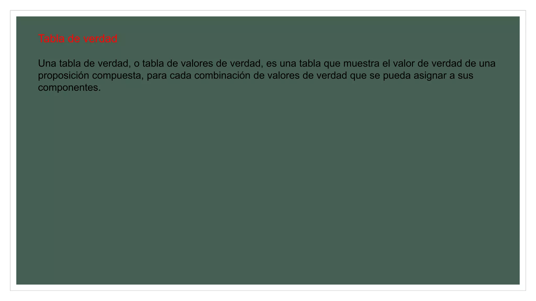 TABLAS DE VERDAD PARA C++ | PPT