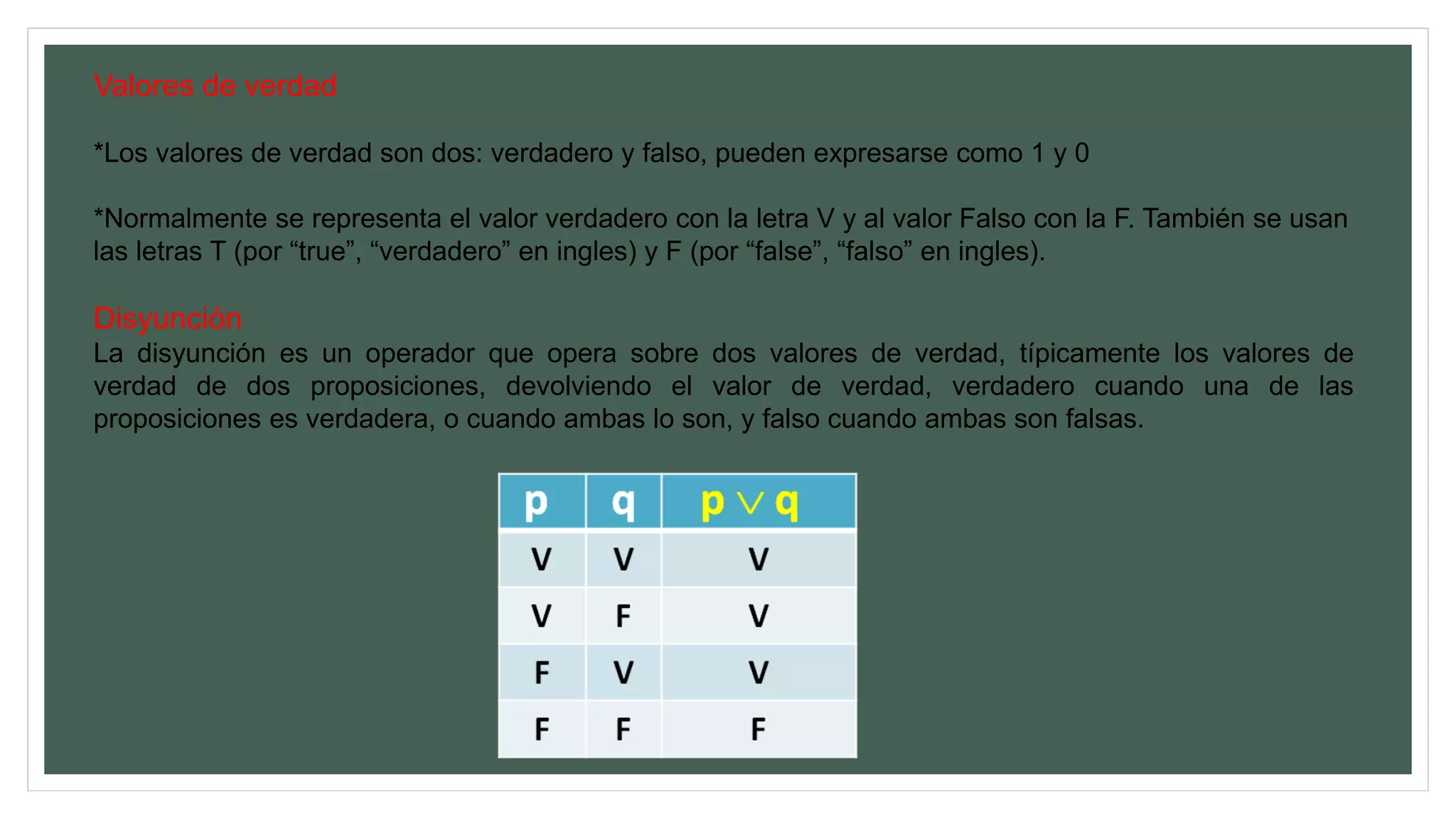 TABLAS DE VERDAD PARA C++ | PPT