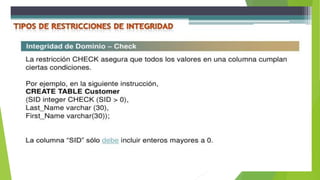 Tablas y-tipos-de-datos | PPTX