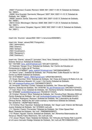 Tablas, Codigos De Base De Datos | PDF