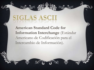 Tablas de codigos ascci | PPTX