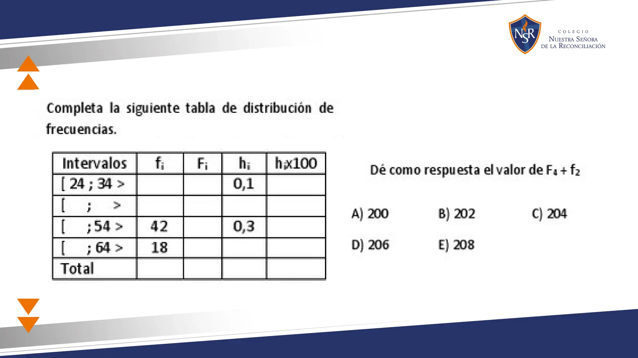 Tablas de frecuencias para datos agrupados 9no A.ppt