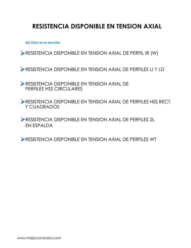 Tablas de tension_axial | PDF | Physics | Science