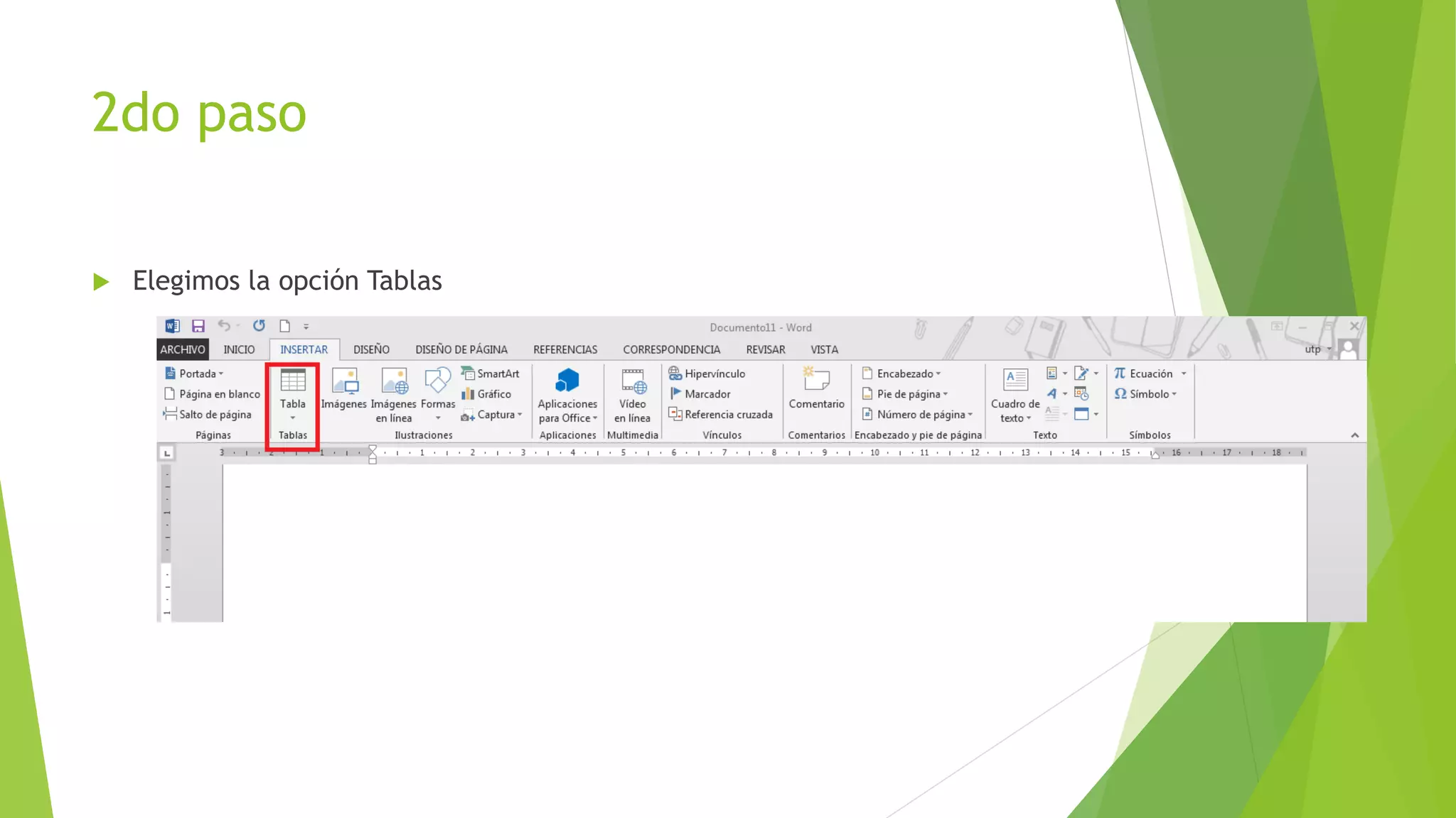 Tablas en word | PPTX | Technology & Computing