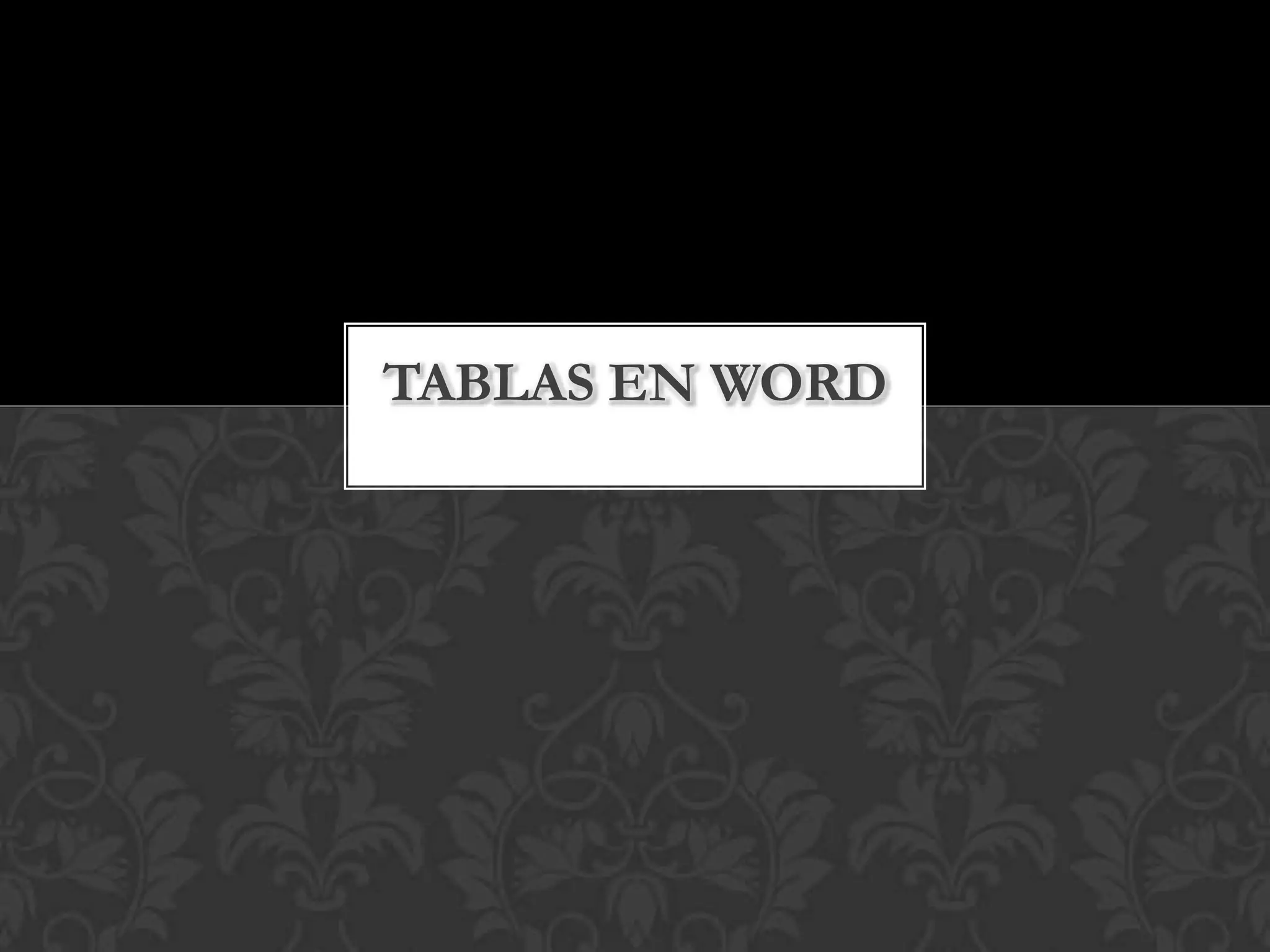 Tablas en word granizo | PPTX
