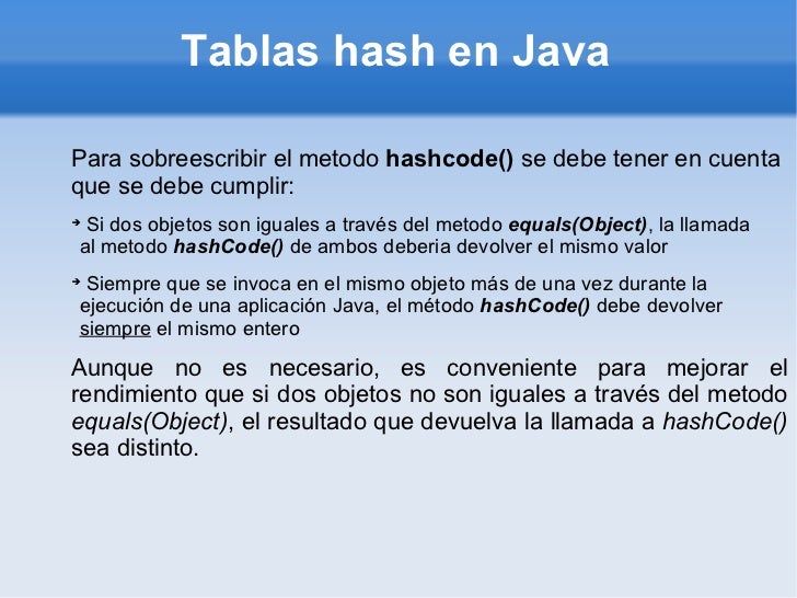 Tablas Hash 