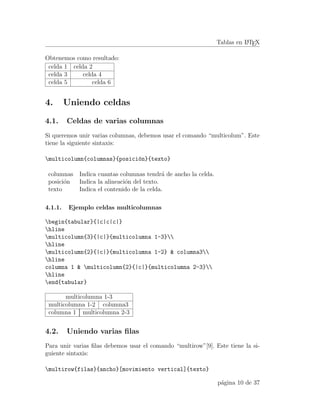 Tablas latex | PDF