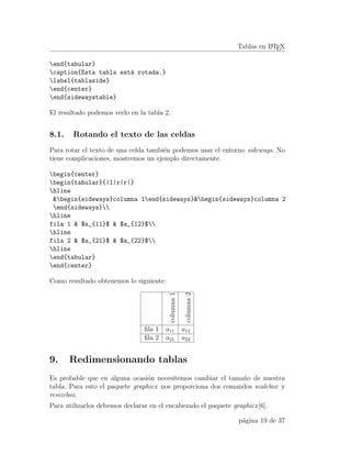 Tablas latex | PDF