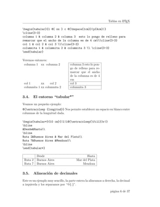 Tablas latex | PDF