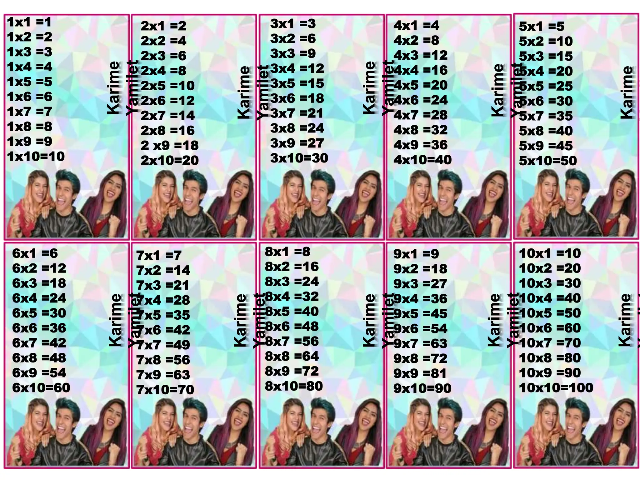 TABLAS DE MULTIPLICAR DE PERSONAJES.pptx