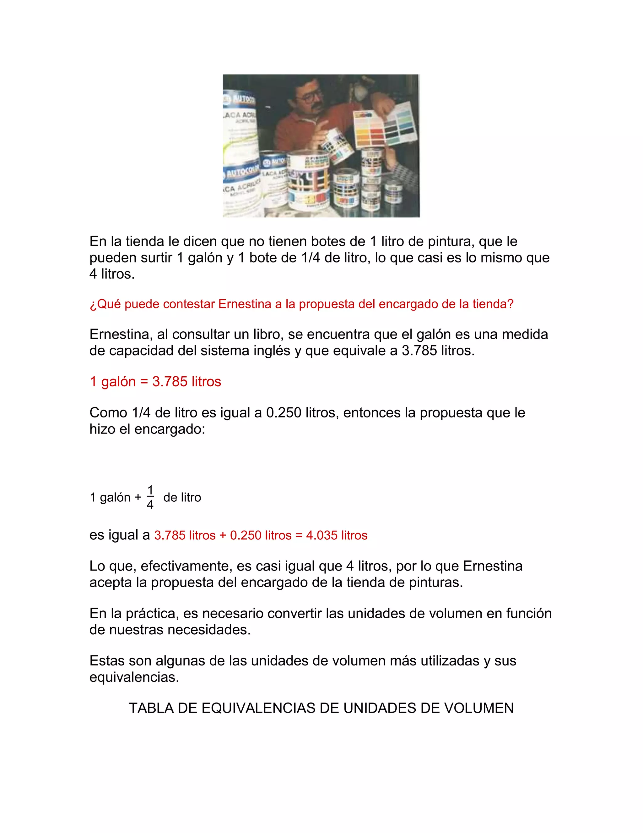 Tabla y ejemplos de volumen | DOCX