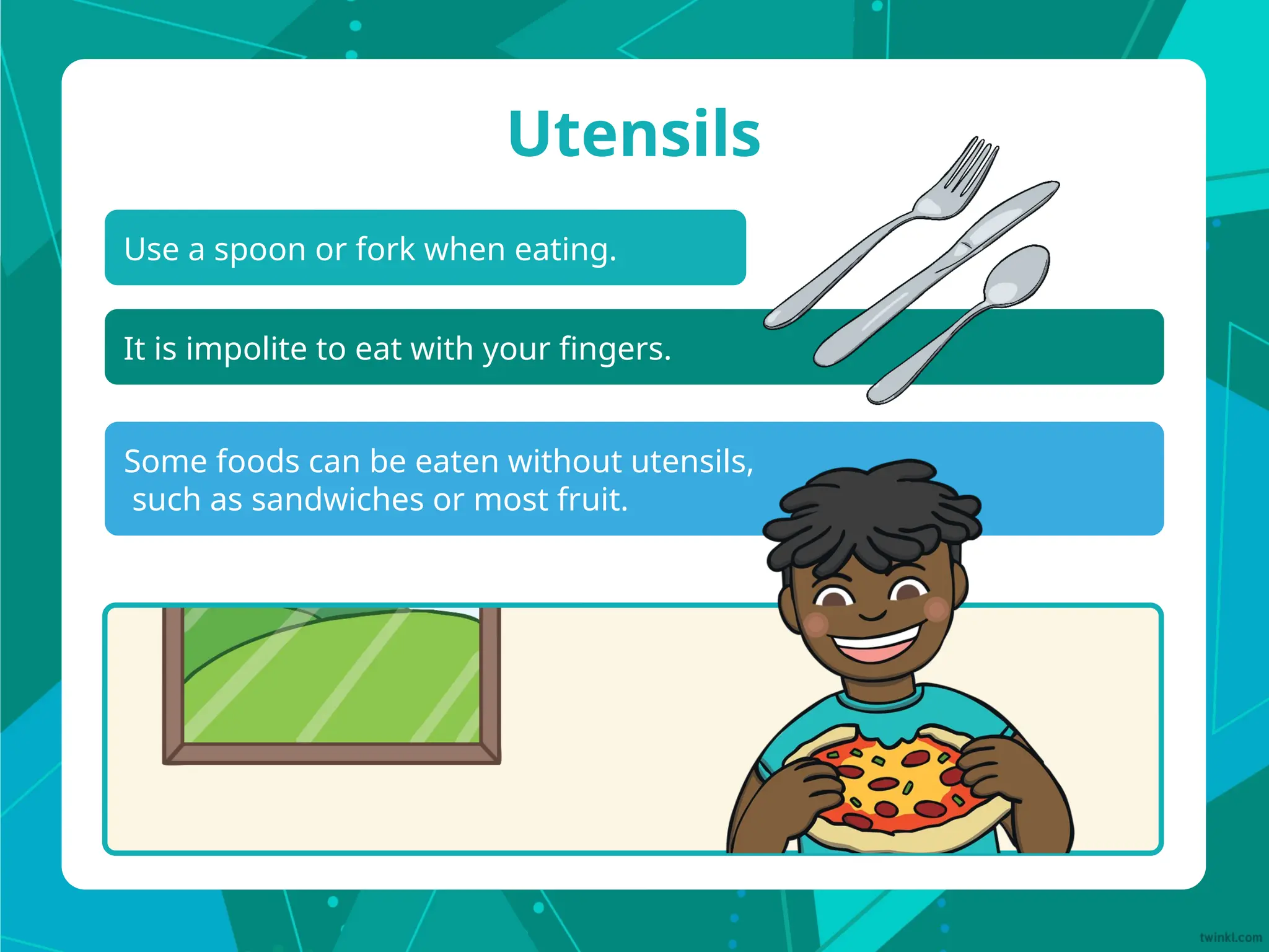 Table-manners-powerpoint around the world PPT for elementary school | PPT