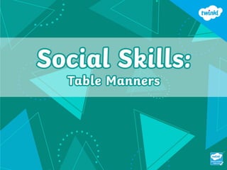 Table-manners-powerpoint around the world PPT for elementary school | PPTX