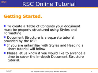 Table Of Contents | PPT