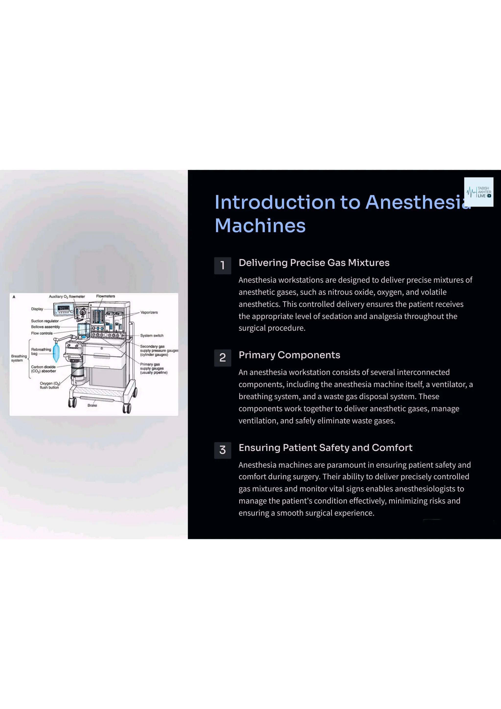Understanding Anesthesia Machines: Principles and Components Explained ...
