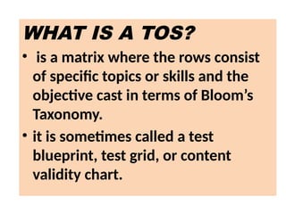TABLE-OF-SPECIFICATION.pptx..................... | PPTX